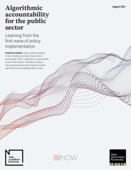Algorithmic accountability for the public sector | Ada Lovelace Institute